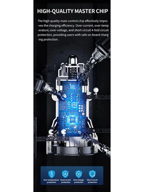 자동차핸드폰qc 6pro Usb 차량용 충전기 20a 삼성 호환 화웨이 샤오미 자동차 어댑터 Qc20 티몬