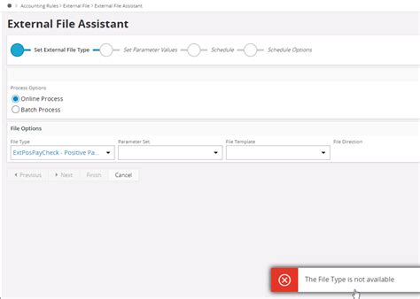 Permissions Error On External File Assistant File Type Is Not
