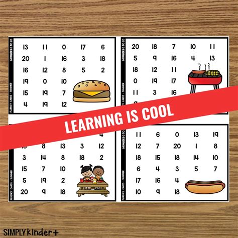 Numbers To 20 Kindergarten Fluency Summer Simply Kinder Plus