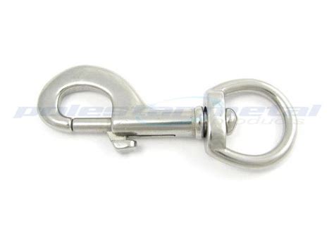 Customized 304 Stainless Steel Carabiner Snap Hook D Ring Swivel For