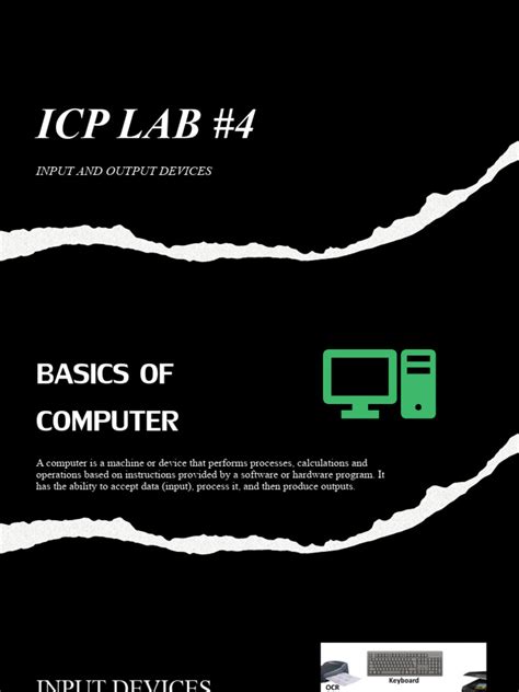Icp Lab #4: Input and Output Devices | PDF | Computer Keyboard | Cursor ...