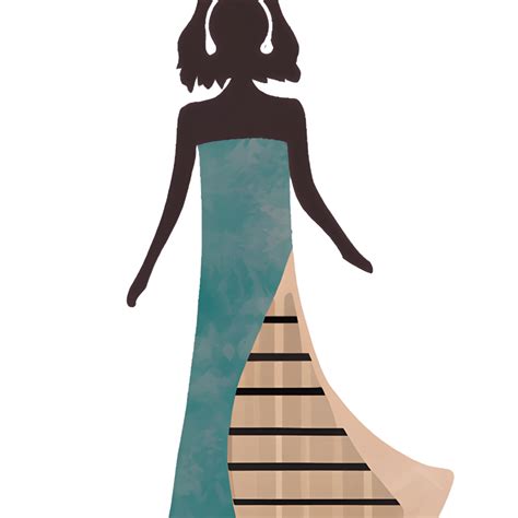 Modern Scandinavian Woman Silhouette Art Print · Creative Fabrica