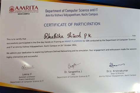 Rhathika Shinod P K On Linkedin Sdn Mininet Networking Continuouslearning