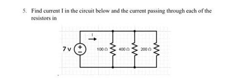 solved 5 find current i in the circuit below and the