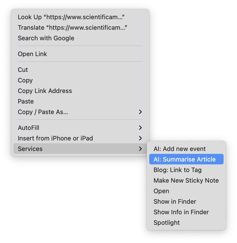 ChatGPT Summariser As A MacOS Shortcut