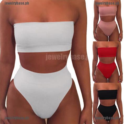 Jewelry Women Sexy Bandage Bikini Push Up Padded Bra Swimsuit Bathing