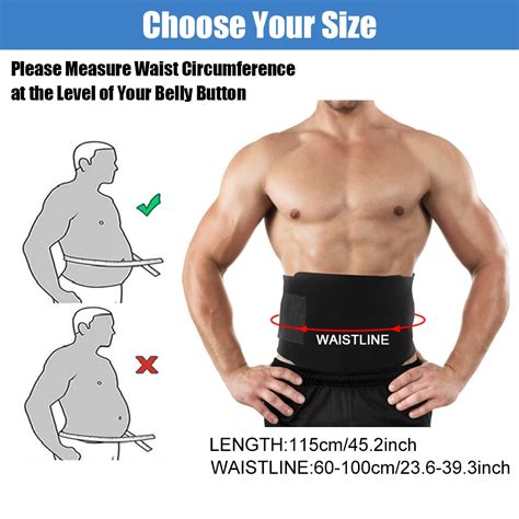 Men Abdomen Reducer Sauna Fitness Sweat Belt Fruugo No 55 Off