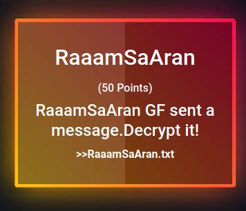 Tamil CTF 2021 An0n4ce