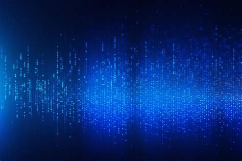 Premium AI Image Blue Matrix Digital Background Abstract Cyberspace