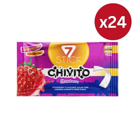 961home 7 Stick Chivito Sugar Free Gum Strawberry