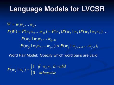 Ppt Large Vocabulary Continuous Speech Recognition Powerpoint Presentation Id3301719