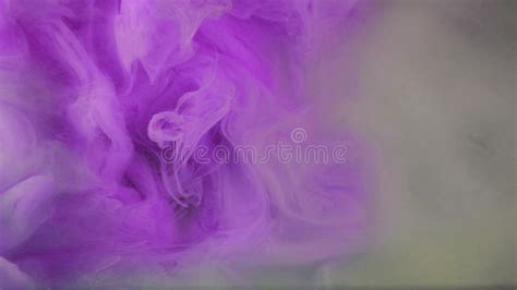 Paint Water Splash Vapor Cloud Violet White Smoke Stock Video Video