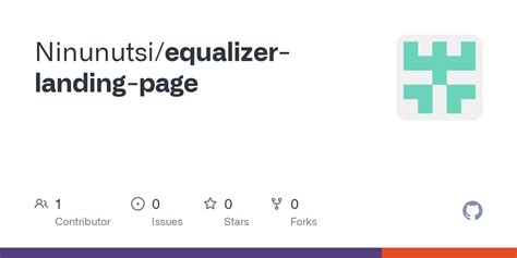 GitHub Ninunutsi Equalizer Landing Page