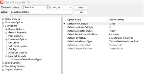 Front End How Can I Change The Default Cell Type In Mathematica From Input To Code