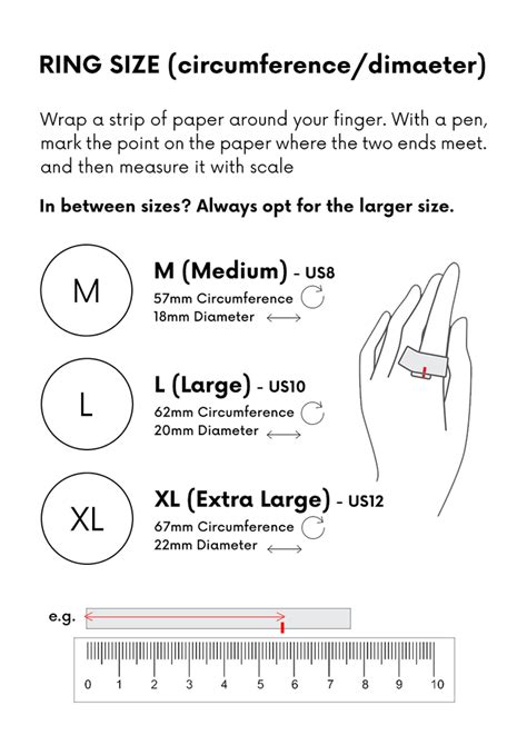 Size Chart Rings