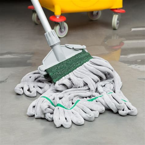 Unger St450 Smartcolor Roughmop 16 Oz Green Heavy Duty Microfiber Tube
