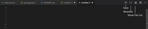 Vscode 🚀 Add An Optional Configurable Toolbar Below The Menu