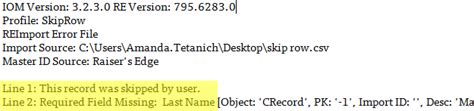 How To Effectively Skip Data Rows From Importing Into Raisers Edge Omatic