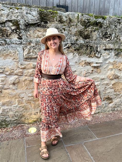 DRESS NGDRE022 MIMI MAXI EARTH FLOWER Naked Gypsy
