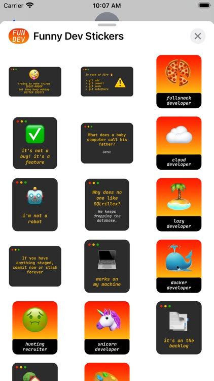 Funny Dev Stickers By Raymon Schouwenaar