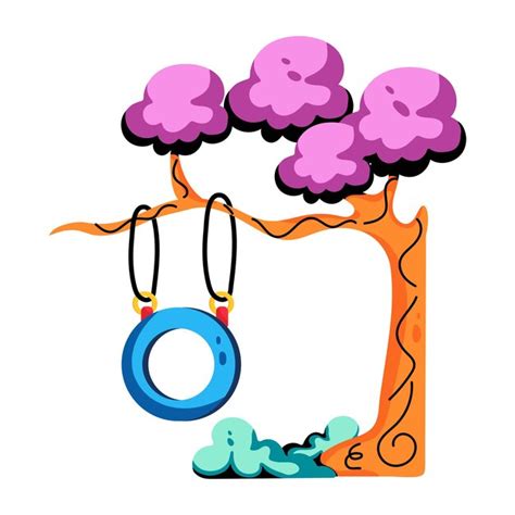 Premium Vector Flat Icon Of Sakura Tree