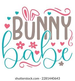 Bunny Babe Boho Retro Style Happy Stock Vector Royalty Free 2281440643 Shutterstock