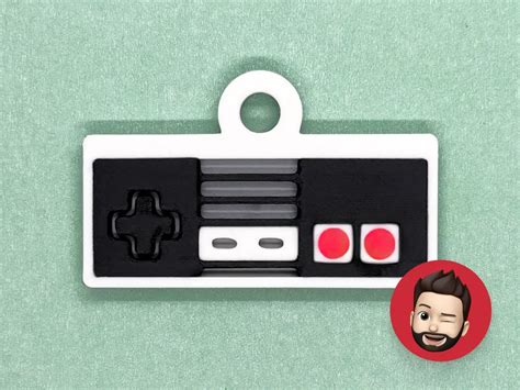 Gaming Nes Controller Keychain By Nicodeimos Makerworld