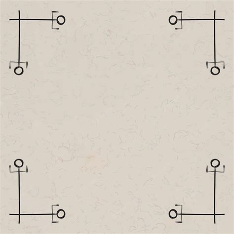 벡터 Boho 예술 부족 낙서 스케치 코너 프레임 무료 벡터