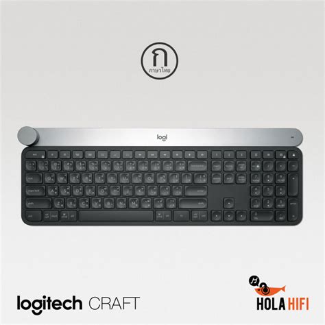 Logitech Craft Advanced Wireless Keyboard With Creative Input Dial And Backlit Keys Dark Grey
