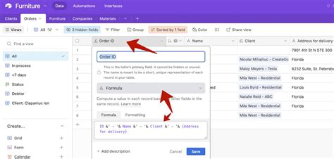 how to modify primary field like in airtable