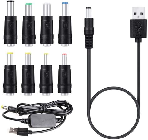 Адаптер с 8 разъемами Usb кабель питания постоянного тока и