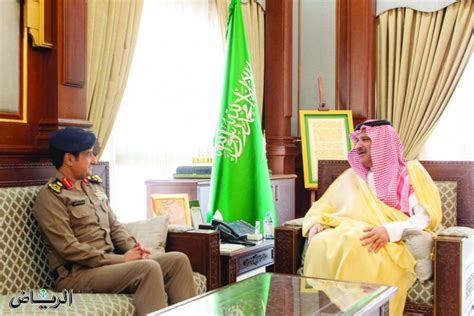 جريدة الرياض أمير المدينة يستقبل مدير الدفاع المدني