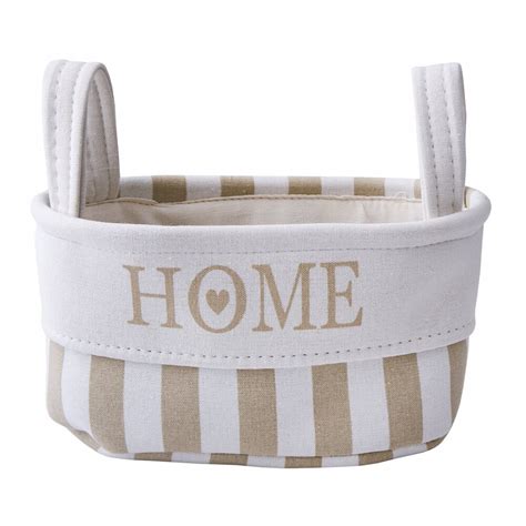 Корзина тканевая для хранения 18х36х27 см бежевая Home - купить за 1005 ...