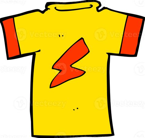 Camiseta De Dibujos Animados Con Rayo 42327144 Png