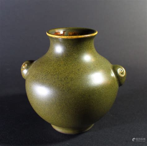 Bidlive A Tea Dust Glazed Small Vase Zun Qing Dynasty