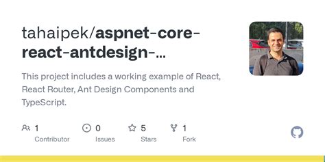 Github Tahaipekaspnet Core React Antdesign Boilerplate This Project Includes A Working