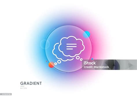 문자 메시지 줄 아이콘입니다 채팅 댓글 기호 코믹 스피치 버블 그라디언트 흐림 단추입니다 벡터 개념에 대한 스톡 벡터 아트 및 기타 이미지 Istock