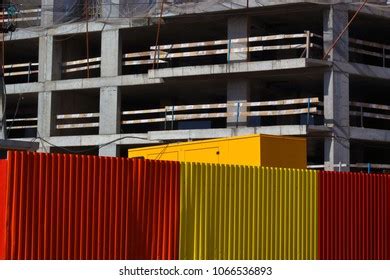 Props Supporting Formwork Floor Slab Construction Stock Photo