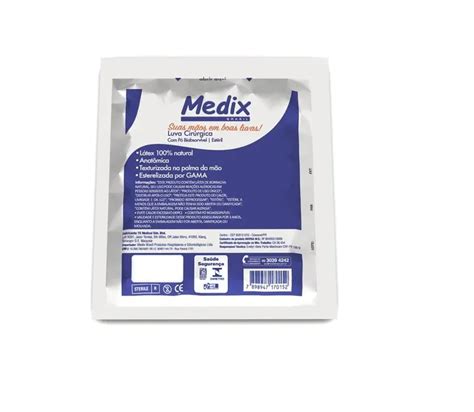 Luva Cirúrgica Estéril Látex Pó MEDIX Dental Amefre