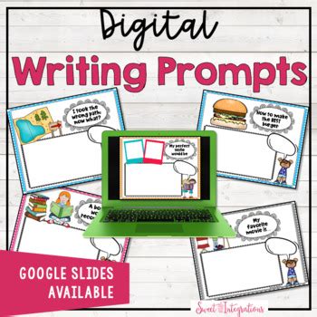 Digital Writing Prompts With Google Slides And PowerPoint Distance Learning