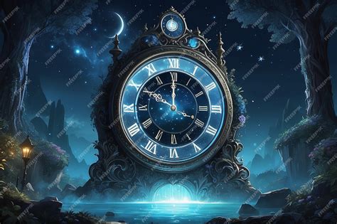 Premium Photo Magical Countdown Clock Striking Midnight