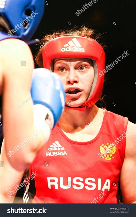 Novosibirsk May 21 Russian Championship In Womens Boxing The Final