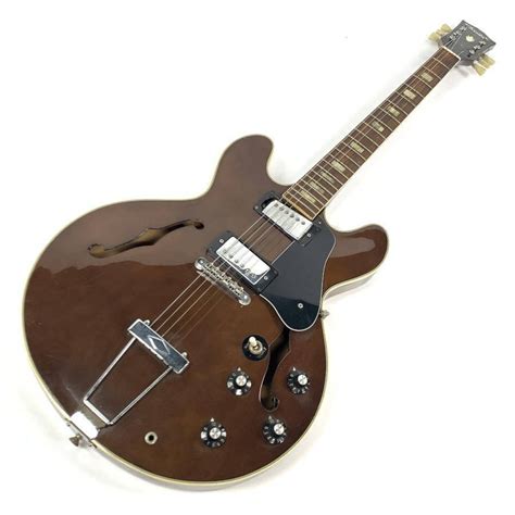 Fresher フレッシャー Es 335タイプ セミアコギター ブラウン系 日本製 現状品本体｜売買されたオークション情報、yahooの