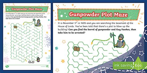 Gunpowder Plot Maze Ages 5 7 Teacher Made Twinkl