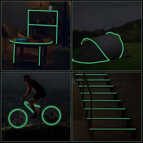 3m Roll Fluorescent Safety Tape Luminescent Stair Tapes Glow In The