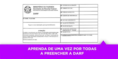 Aprenda De Uma Vez Por Todas Como Preencher A Darf