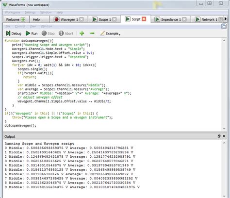 where can i script in waveforms digilent blog