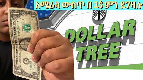 ሸቀጦችን በአንድ ብር ብቻ DOLLAR TREE YouTube