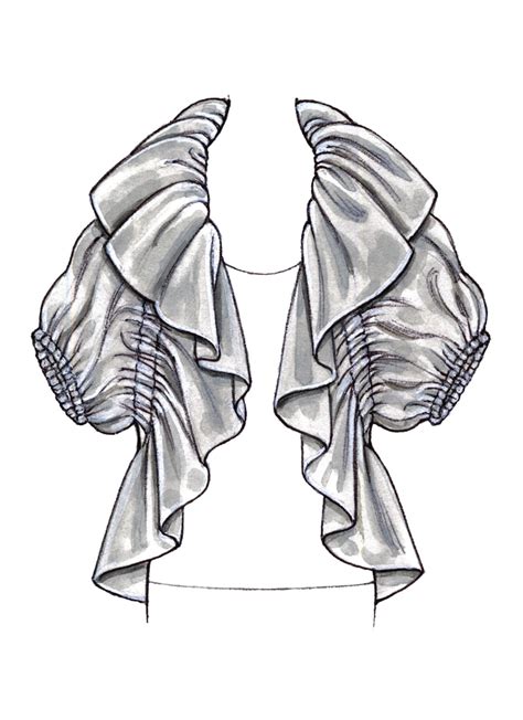 K3781 Misses Ruffled Bolero Jacket Textillia