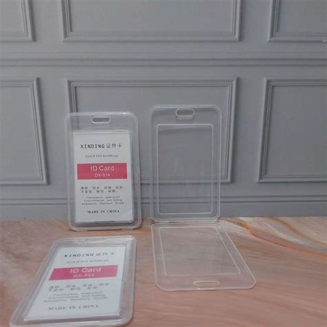 Jual Id Card Holder Transparant 10pc Tempat Id Card Bening 2 Sisi Id